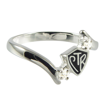 Moonlight Antiqued CTR Ring - Sterling Silver C01612 | Joy Jewelers