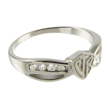 Bow CTR Ring - 14kt White Gold C04531 | Joy Jewelers