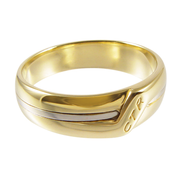 Orion CTR Ring - 14kt Two Tone Gold C06721 | Joy Jewelers