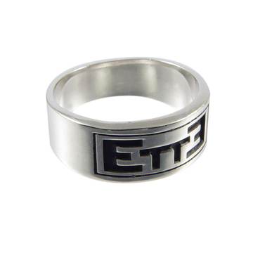 ETTE 7mm Antiqued Ring - Sterling Silver E00212 | Joy Jewelers