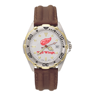 Detroit Red Wings Mens All Star Leather Watch RWI101 | Joy Jewelers