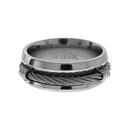Cable Ring - Stainless Steel FR1090 | Joy Jewelers