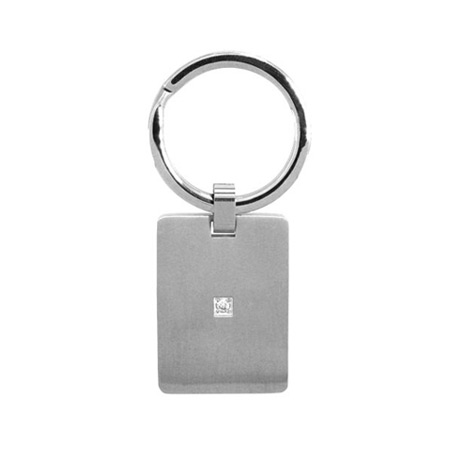 Cubic Zirconia Key Chain - Stainless Steel SSK124 | Joy Jewelers