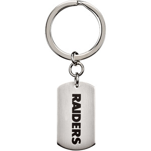 Stainless Steel Oakland Raiders Dog Tag Key Chain JJ24572