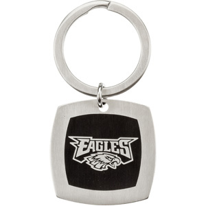 Stainless Steel Philadelphia Eagles Square Key Chain JJ24602