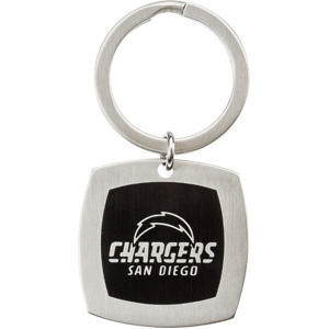 Stainless Steel San Diego Chargers Key Chain JJ24605 | Joy Jewelers