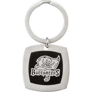Stainless Steel Tampa Bay Buccaneers Square Key Chain JJ24618