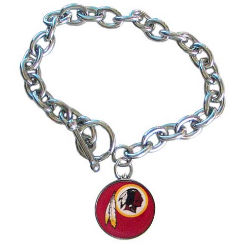 Washington Redskins NFL Charm Bracelet FB135PD | Joy Jewelers