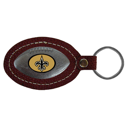New Orleans Saints NFL Leather Key Chain FLK150PD1 | Joy Jewelers