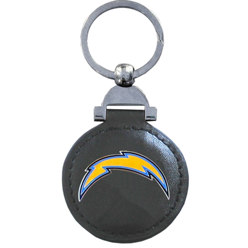 San Diego Chargers Leather Key Ring FLS041 | Joy Jewelers