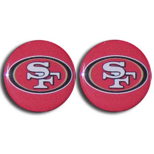 San Francisco 49ers Stud NFL Earrings FSE075PD | Joy Jewelers