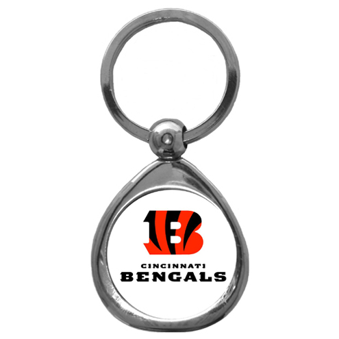 Cincinnati Bengals Chrome Key Chain SFK010C | Joy Jewelers