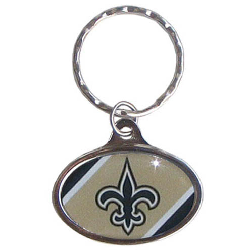New Orleans Saints Chrome Key Chain SFK150CO | Joy Jewelers