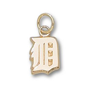 10kt Yellow Gold 3/8in Detroit Tigers D Charm TIG002-10K