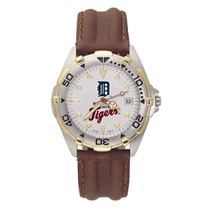 Detroit Tigers Mens All Star Leather Watch TIG101 | Joy Jewelers