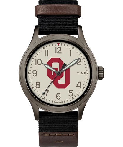 Timex University of Oklahoma Clutch Watch TWZUOKLMBYZ | Joy Jewelers