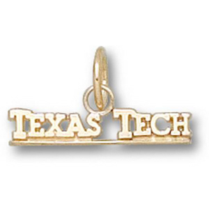 TEXAS TECH Pendant 1/4in 10k Yellow Gold TXT013-10K | Joy Jewelers