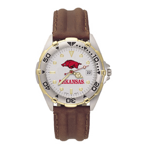 Arkansas Razorbacks Mens All Star Leather Watch UAR101 | Joy Jewelers