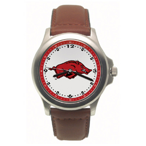 Arkansas Razorbacks Rookie Leather Watch - Clearance UAR109