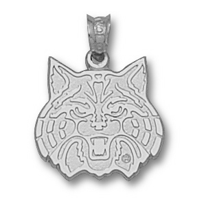 Sterling Silver 1/2in Arizona Wildcat Pendant UAZ002-SS | Joy Jewelers