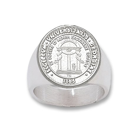 Sterling Silver University of Georgia Men's Seal Ring UGA003GR-SS