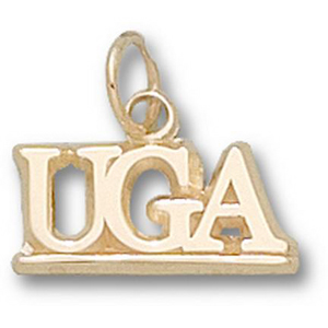 University of Georgia 3/8in UGA Pendant 14k Yellow Gold UGA027