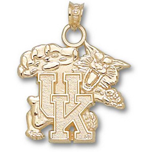 10kt Yellow Gold 3/4in Kentucky Wildcats Pendant UK001-10K