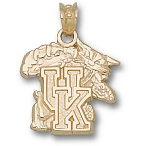 10kt Yellow Gold 5/8in Kentucky Wildcats Pendant UK023-10K