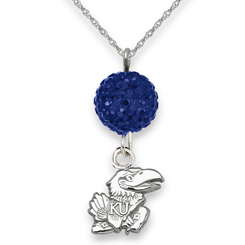 University of Kansas Crystal Ovation Necklace UKS069N-SS