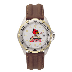 Louisville Cardinals Mens All Star Leather Watch UL101 | Joy Jewelers