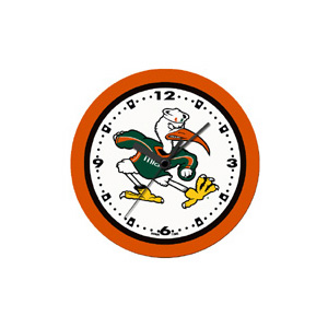 Miami Hurricanes Wall Clock UMF400 | Joy Jewelers