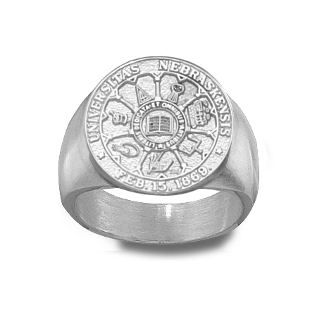 University of Nebraska Men's Seal Ring Sterling Silver UNE003GR-SS