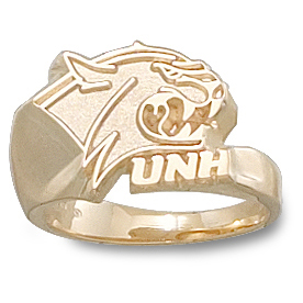 U of New Hampshire Ring 14kt Yellow Gold UNH023LR | Joy Jewelers