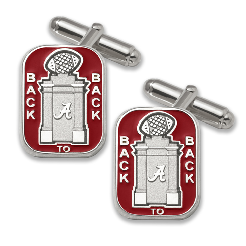 University of Alabama Back to Back Champs Cufflinks UNV025ECL-SS