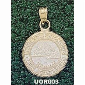 Oregon Ducks 5/8in 10k Seal Pendant UOR003-10K | Joy Jewelers