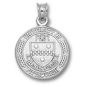 Sterling Silver 5/8in University of Pittsburgh Seal Pendant UPI003-SS
