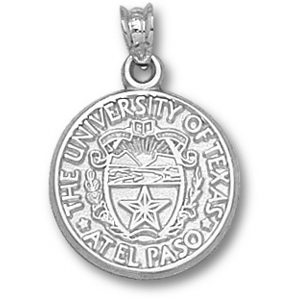 Sterling Silver 5/8in UTEP Seal Charm UTE003-SS | Joy Jewelers