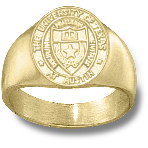 14kt Yellow Gold University of Texas Seal Ring UTX018GR | Joy Jewelers