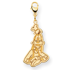 Goofy Charm 1in - Gold-Plated WD152GP | Joy Jewelers