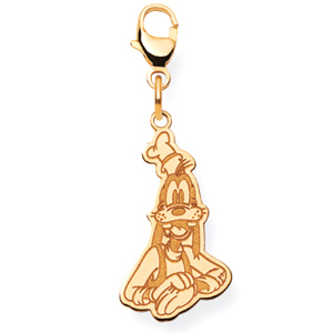 Gold-Plated 3/4in Goofy Charm WD156GP | Joy Jewelers