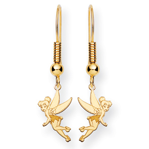 Tinker Bell Wire Earrings - 14k Gold WD256Y | Joy Jewelers