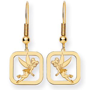 Tinker Bell Square Wire Earrings - 14k Gold WD260Y | Joy Jewelers