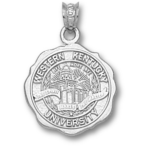 Sterling Silver 5/8in Western Kentucky Seal Charm WKU003-SS