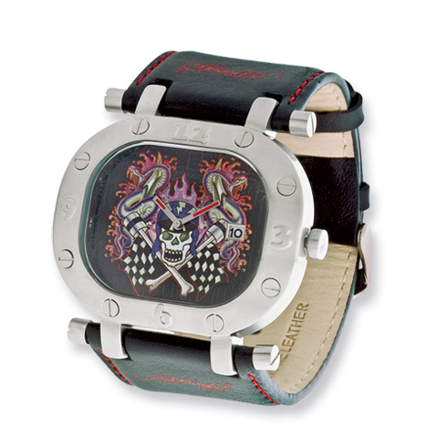 Ed Hardy Bolt Watch - Skull Race XWA2987 | Joy Jewelers