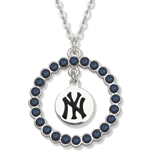 18in New York Yankees Spirit Necklace YAN067N-CR | Joy Jewelers