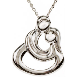 Embraced by the Heart (Couples Embrace) Necklace JJR42258