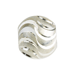 Kera Diamond Cut Satin Finish Bead JJ24435 | Joy Jewelers