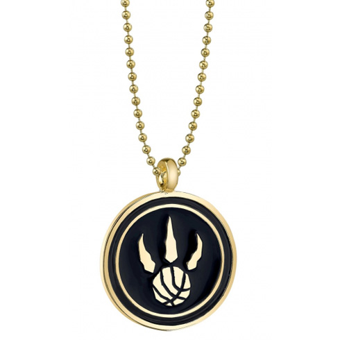 Toronto Raptors Gold Finish Medallion Necklace GP-TOR-302-GE
