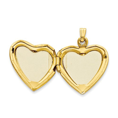 10kt Two-Tone Gold 3/4in Forever in my Heart Locket 1CBEL18748