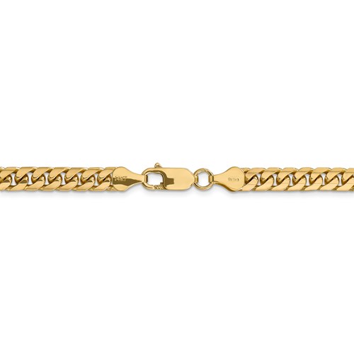 14k Yellow Gold 22in Solid Miami Cuban Chain 5.5mm DCU180-22